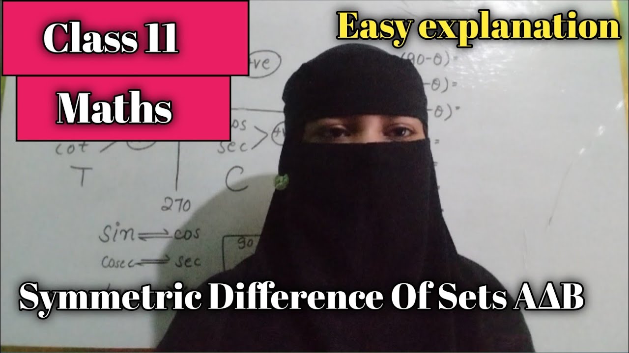 Set Theory : Symmetric difference of sets - YouTube