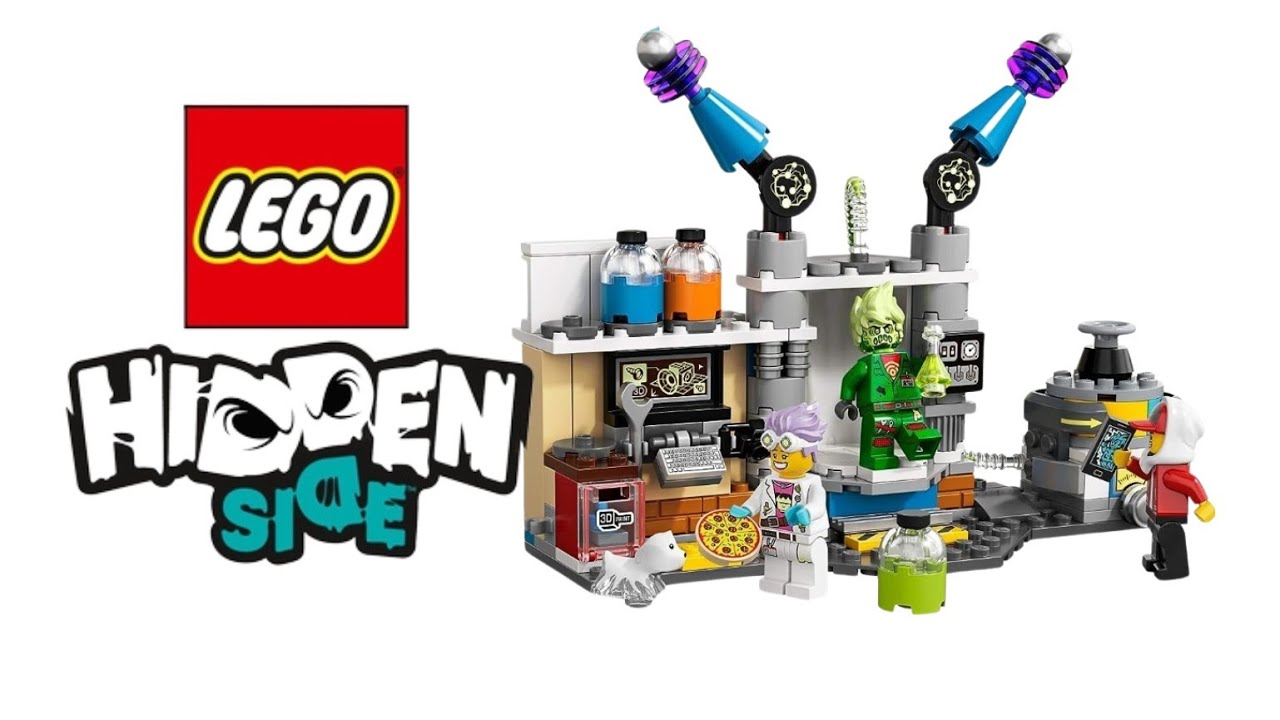 LEGO Hidden Side J.B.’s Ghost Lab 70418, Ghost Playset Interactive 174 ...