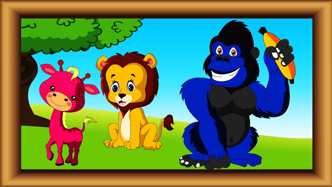 Learn Colors with Cartoon Animals compilation 2019. Video for Toddlers ...