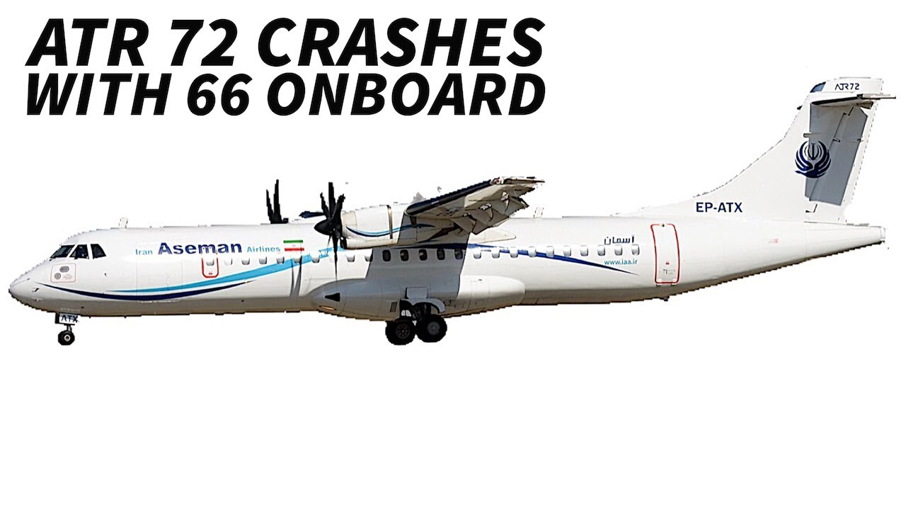 Aseman Airlines ATR 72 Crashes in Iran killing 66 - YouTube