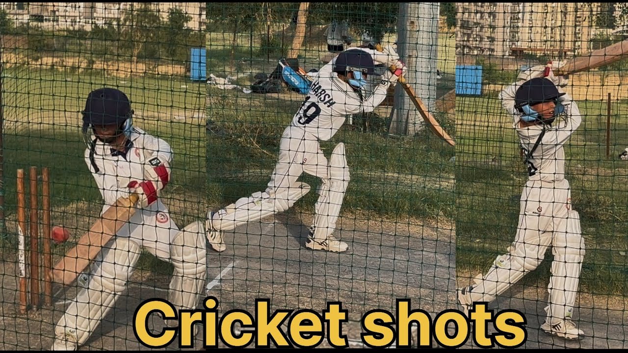 Aggressive Cricket Shot Practice | Net Session 🏏 - YouTube