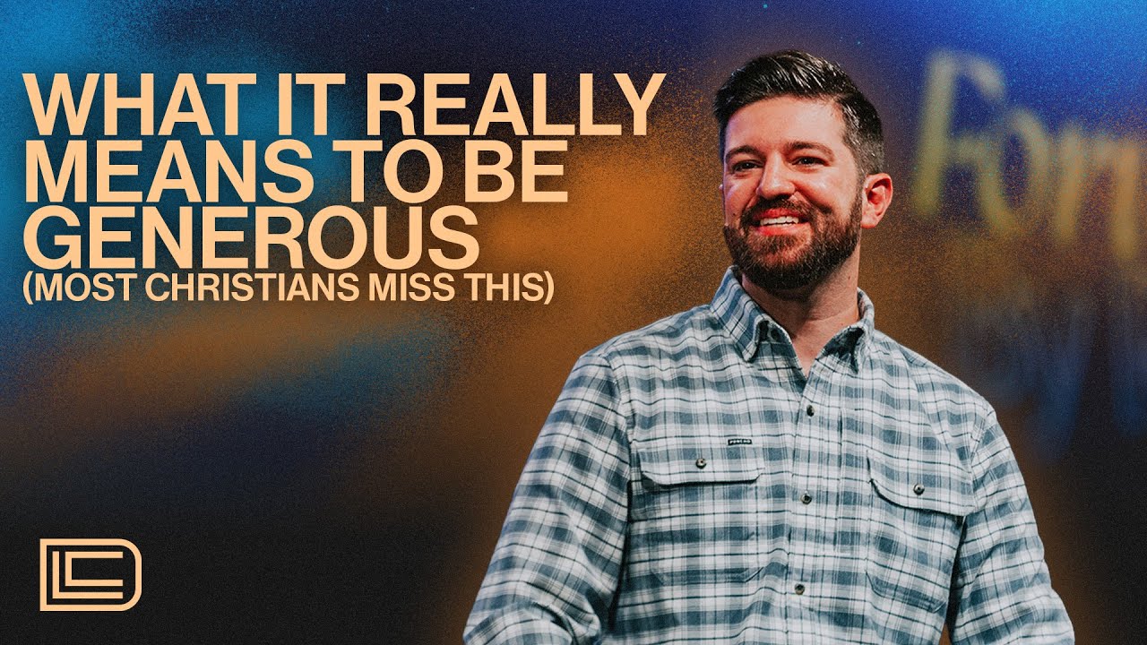 What It Really Means to Be Generous (Most Christians Miss This) - YouTube