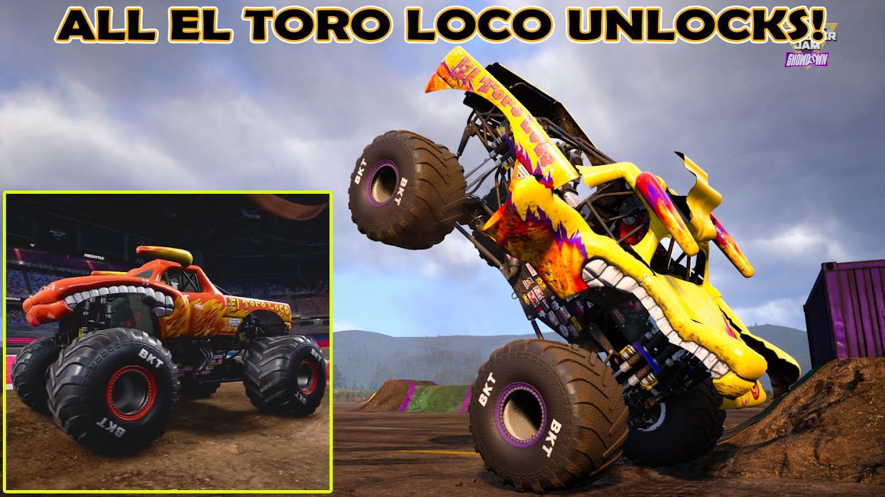 Monster Jam Showdown how to get all El Toro Loco Liveries - Simple ...