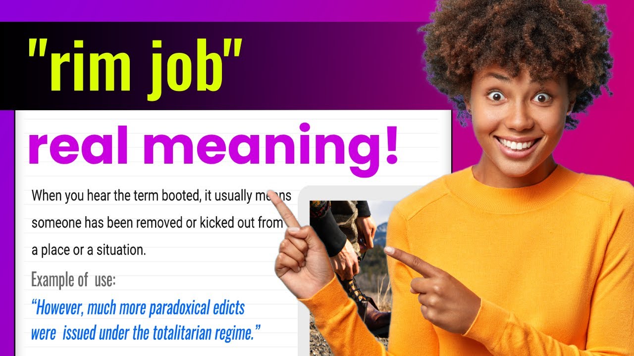 Rim Job Slang? 🍑 What It Really Means Explained - YouTube