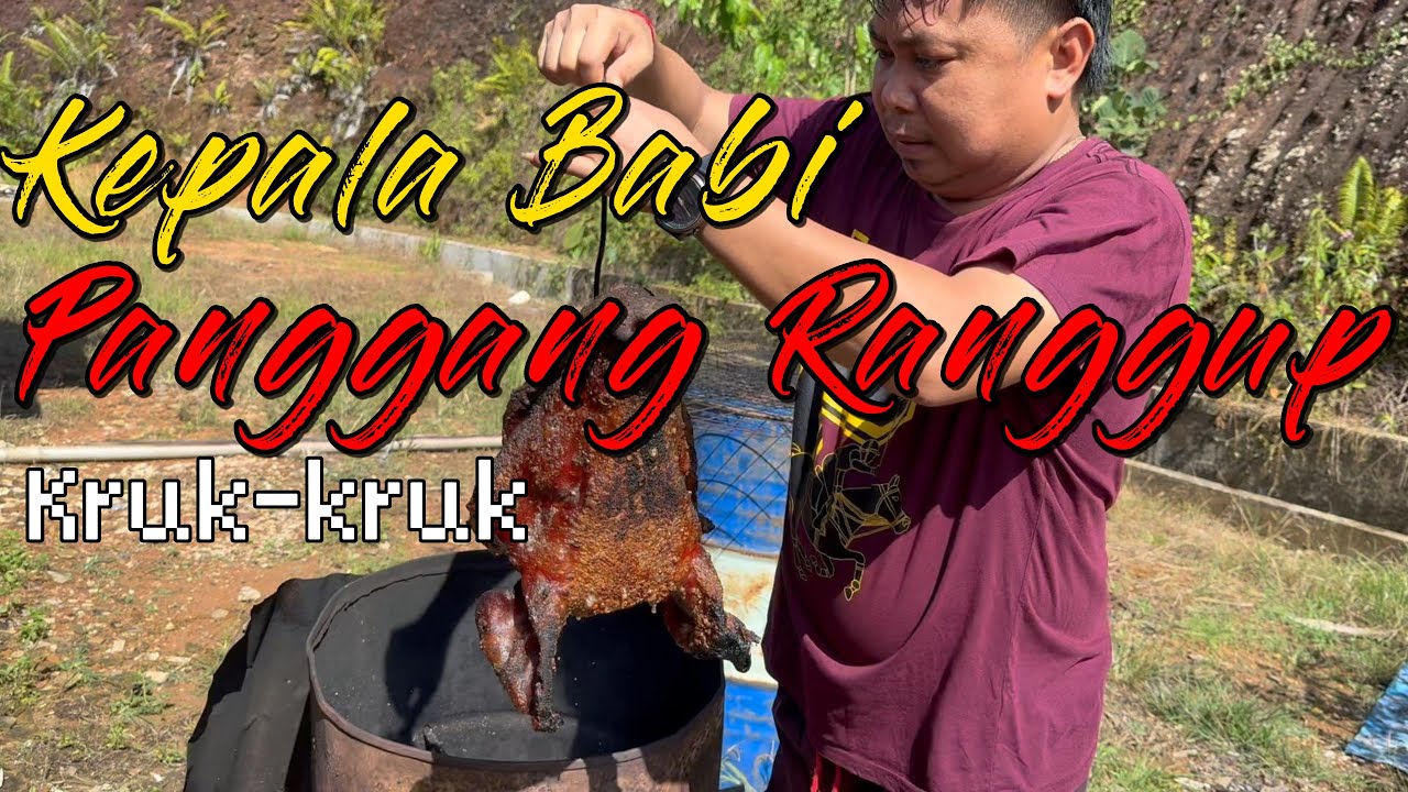 Kepala Babi Panggang Ranggup || Piring Jari Tauka Piring Nampal Jari ...