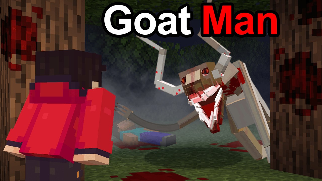 We Survived The GOAT MAN in Minecraft.. *SCARY* - YouTube