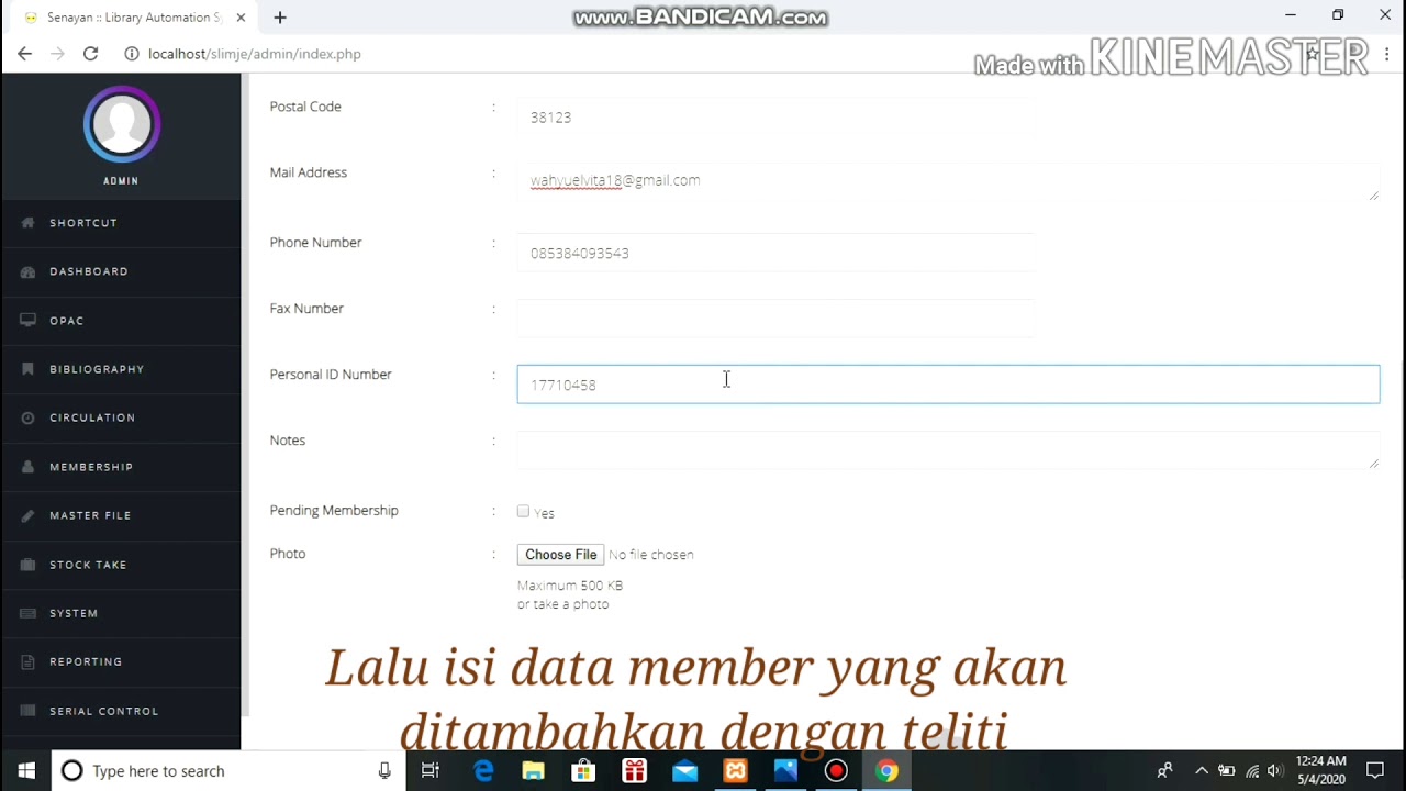 Cara membuat member card slims akasia 8 - YouTube
