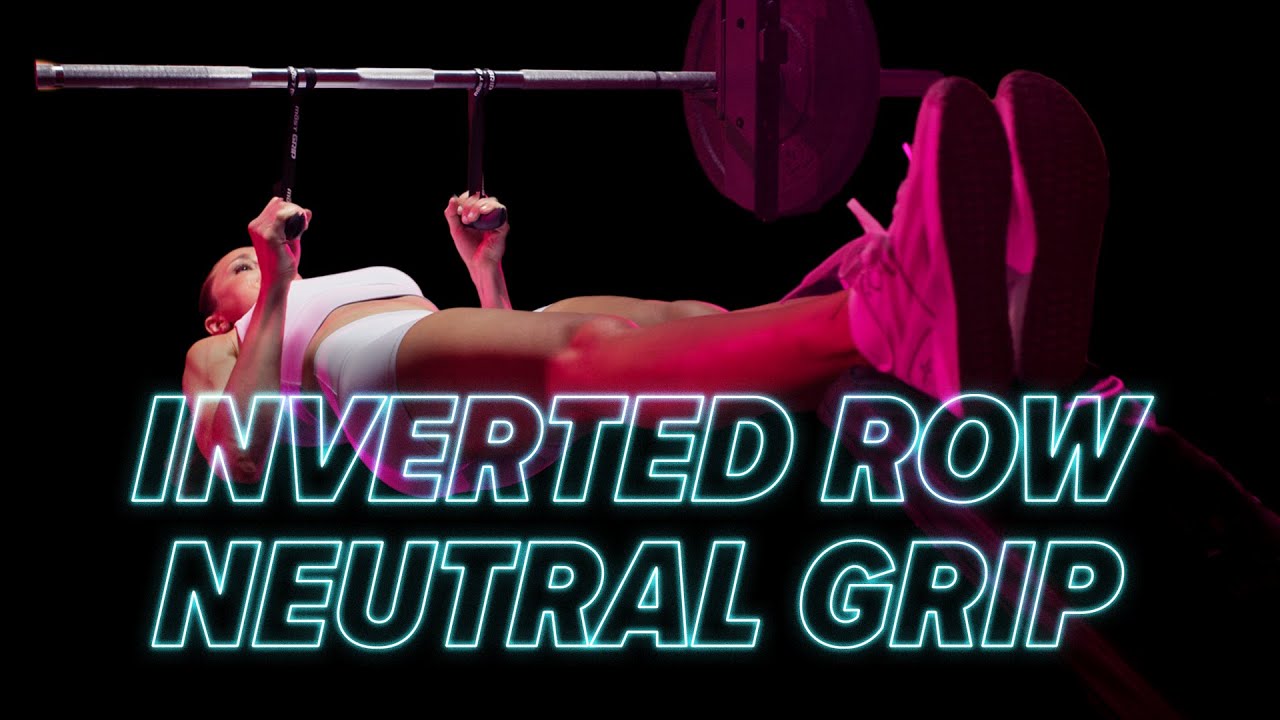 Feet Elevated Inverted Row Neutral Grip - YouTube