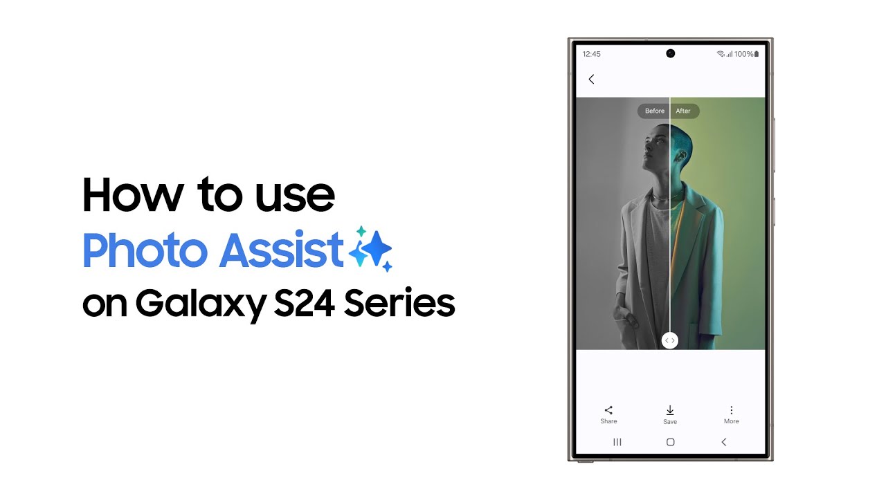 How to use Photo Assist | Galaxy AI | Galaxy S24 Series | Samsung - YouTube
