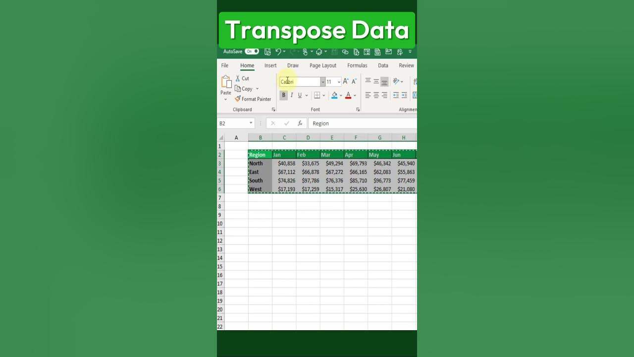 FAST Data Transpose in Excel Made EASY - YouTube