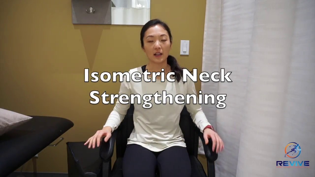 Isometric Neck Strengthening - YouTube