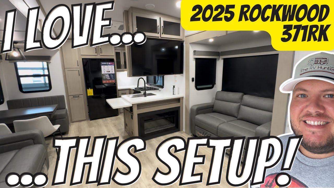 A DIFFERENT Style for a Rear Kitchen RV? 2025 Rockwood Signature 371RK ...