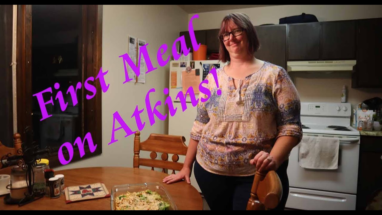 My First Atkins Dinner ~ Low Carb Broccoli Chicken Casserole - YouTube