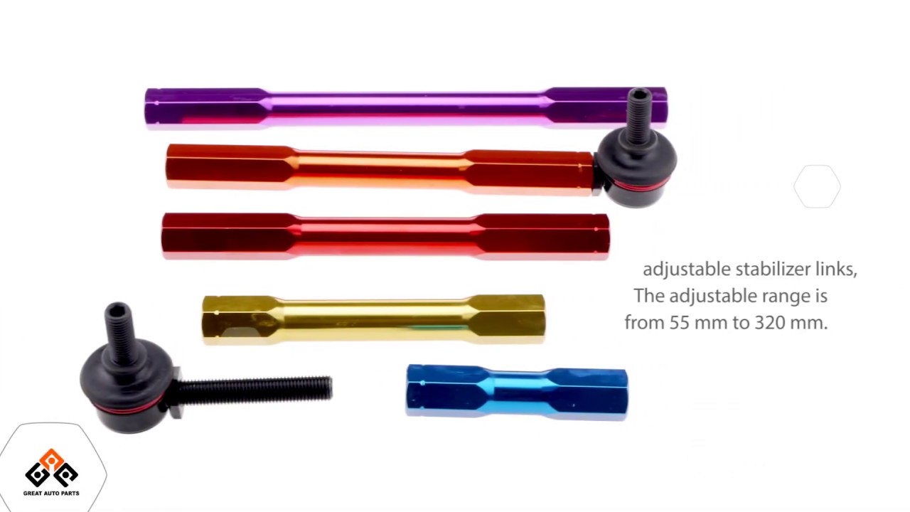 Products features of stabilizer links, rack ends and ball pins - YouTube