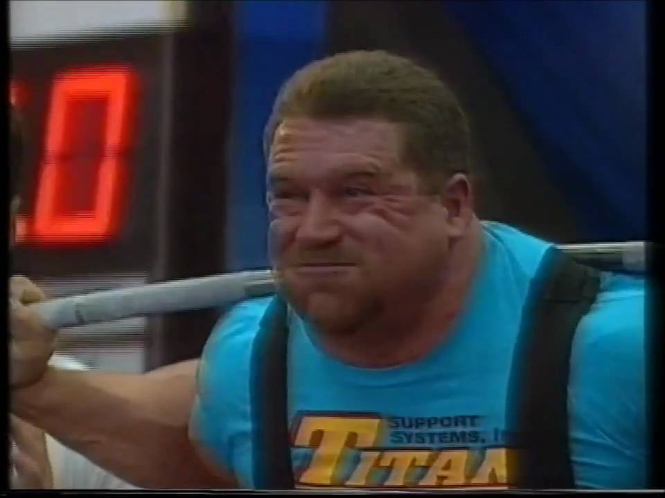 Powerlifting world championships 1995, squat 400kg, Kirk Karwoski - YouTube