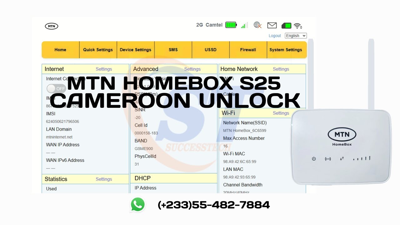 ZLT MTN HomeBox S25 Cameroon Unlock Done 100% Permanent By SuccessTech ...