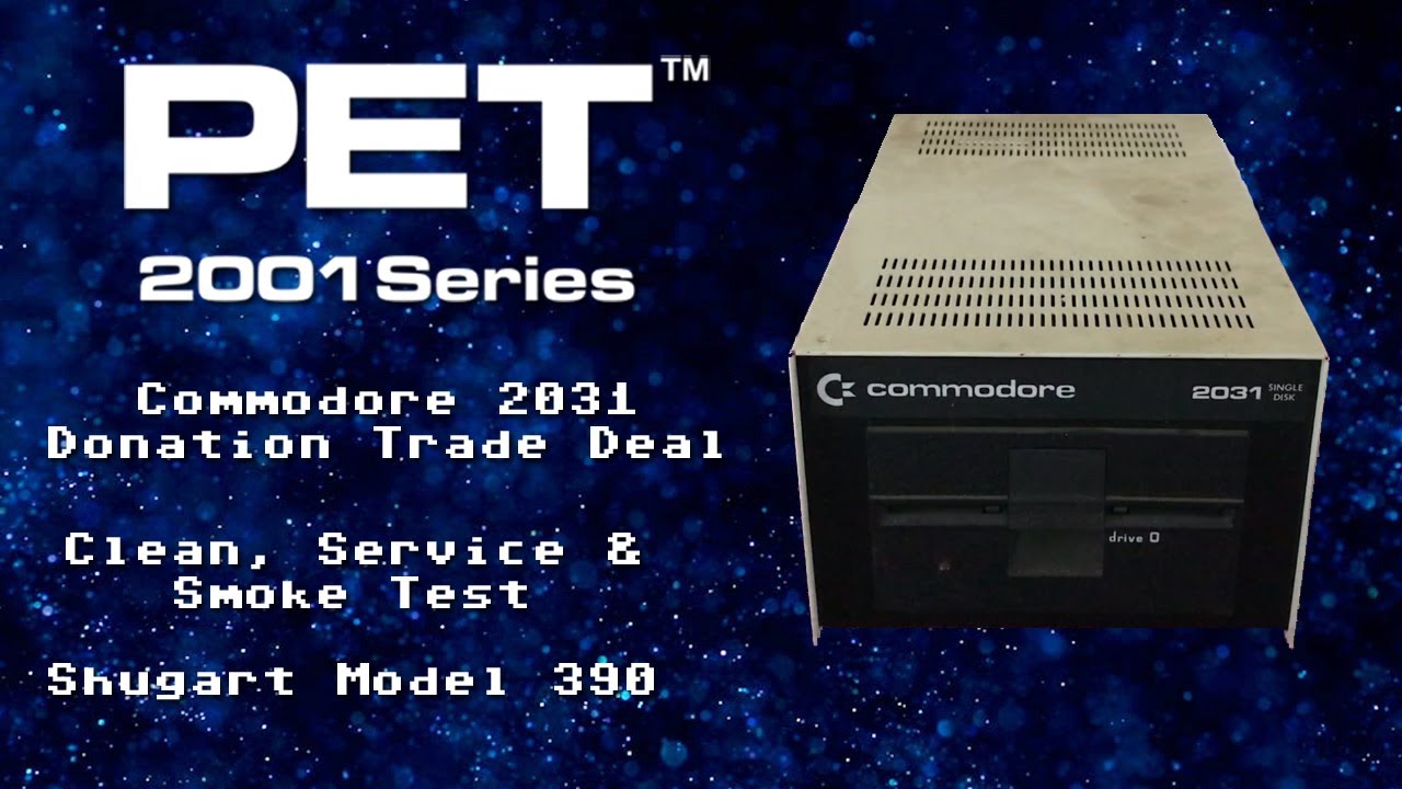 Commodore PET 2031 Floppy Disk Drive Cleaning, Service & Testing ...
