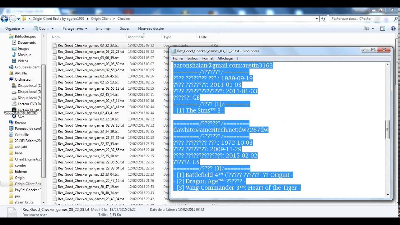 Origin brute and checker tuto by #Killer - YouTube