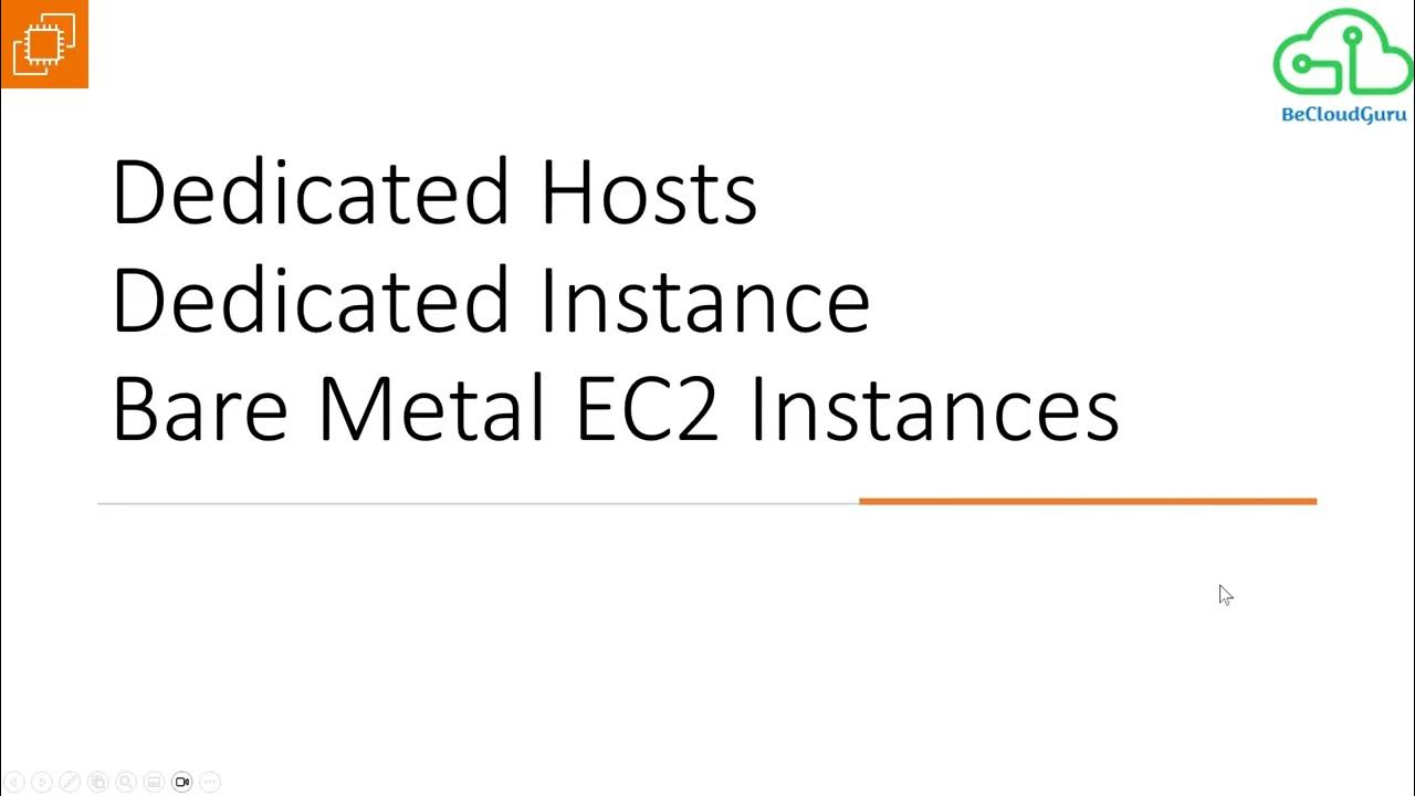 AWS EC2 Dedicated Host, Dedicated Instances and Bare Metal instances. #aws #ec2 # ...
