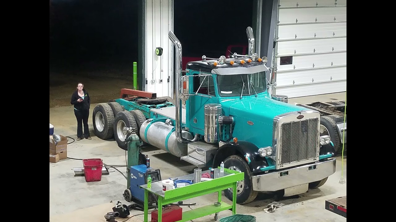 359 Peterbilt Joyride the beginning from weeds to a new frame - YouTube
