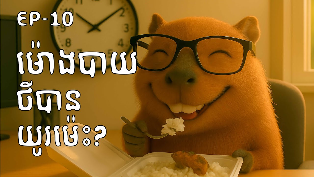Mr. Capiby! EP10: Lunchtime Countdown_ម៉ោងបាយថីបានយូរម្ល៉េះ? - YouTube