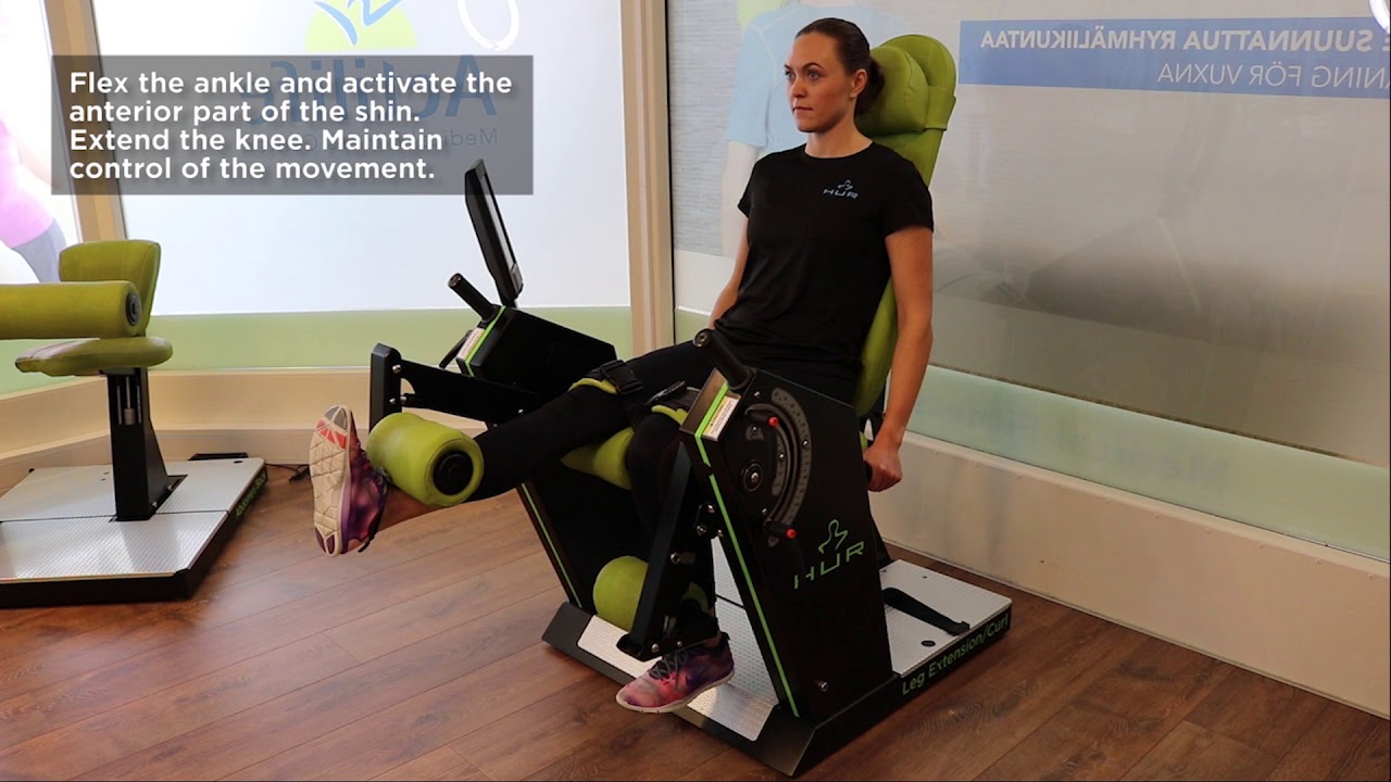 HUR Leg Extension / Leg Curl Training Video STE5530 Hi5 - YouTube