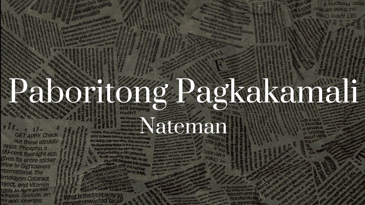 Nateman - Paboritong Pagkakamali (LYRICS) #nateman #lyrics - YouTube