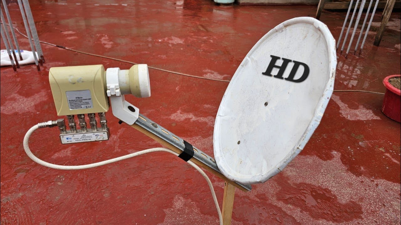 How to make a very powerful dish to receive digital satellite channels ...