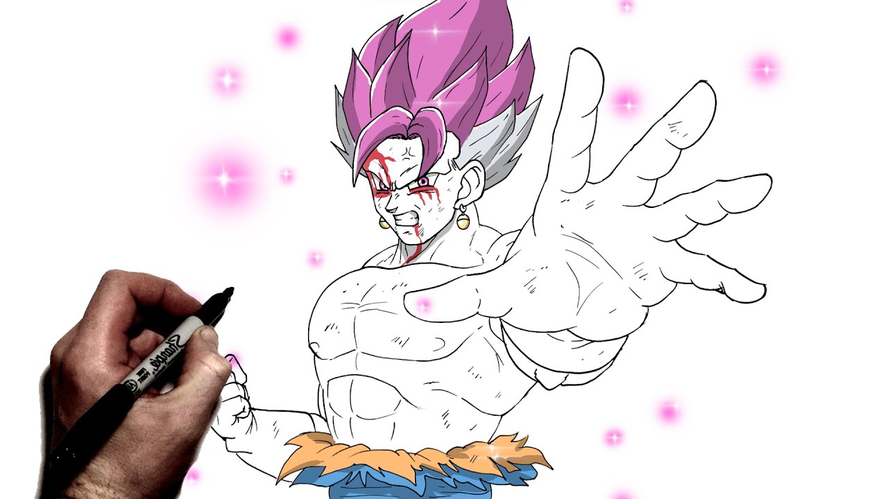 How To Draw Ultra Vegito | Step By Step | Dragon Ball - YouTube