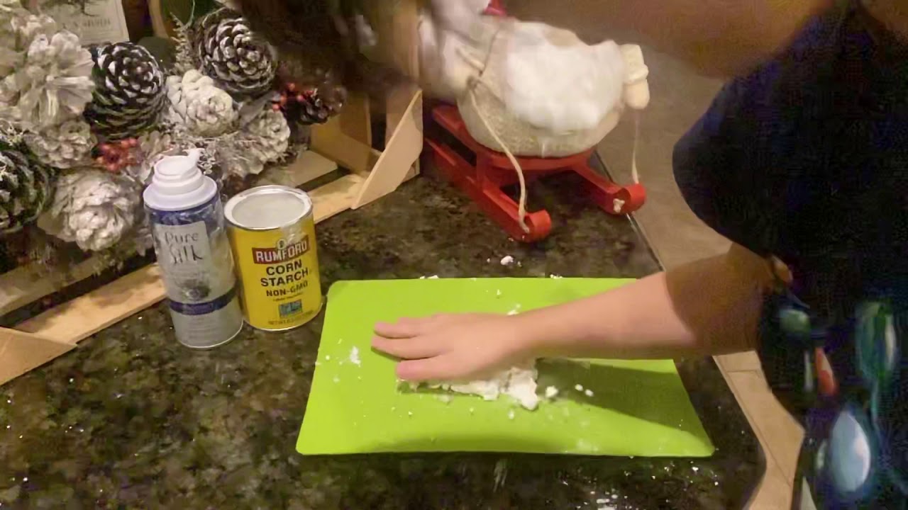 Slow motion snow fluff experiment part1 - YouTube