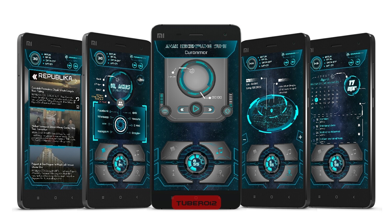 KLWP THEME - TAG-O TECH V3 - YouTube