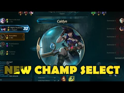 NEW CHAMP SELECT EXPLAINED - League of Legends Season 6 - YouTube