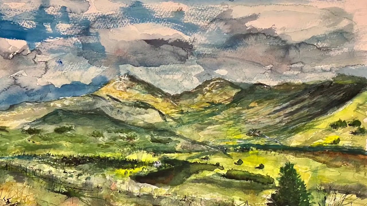 Ronan Cahill exciting watercolour landscapes of Scotland - YouTube