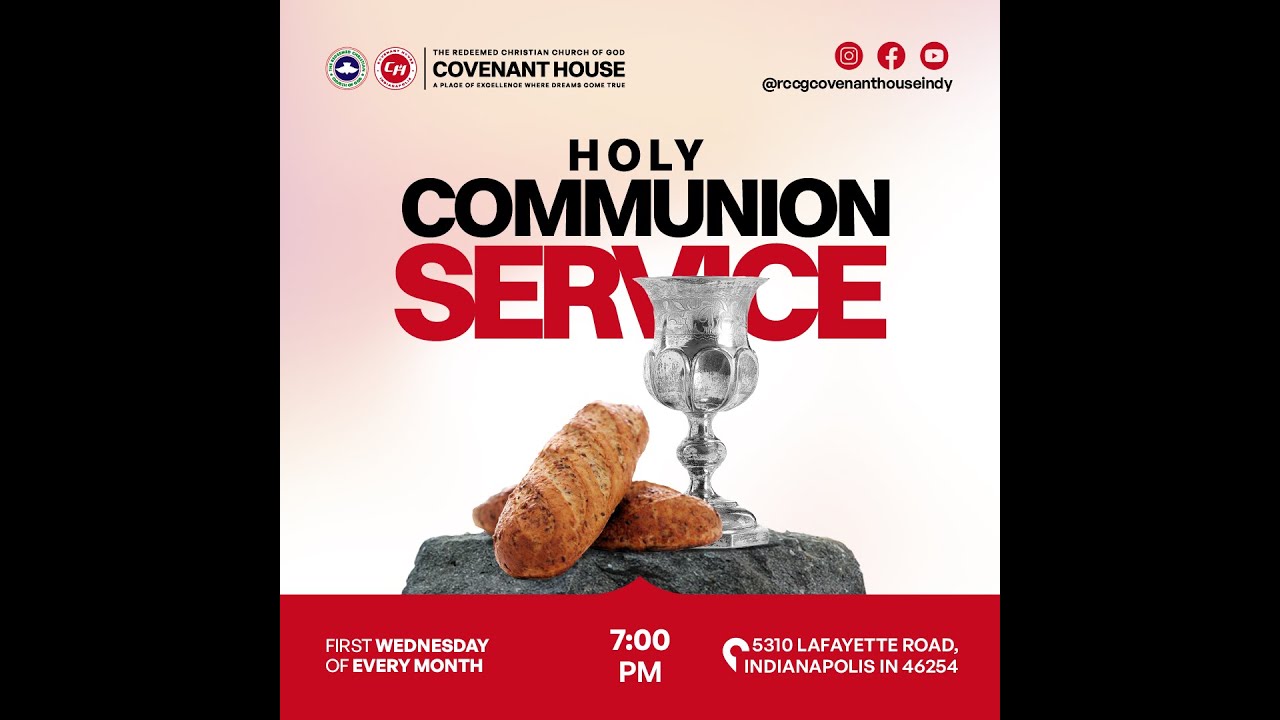 Holy Communion Service || RCCG Covenant House || May 1, 2024 - YouTube