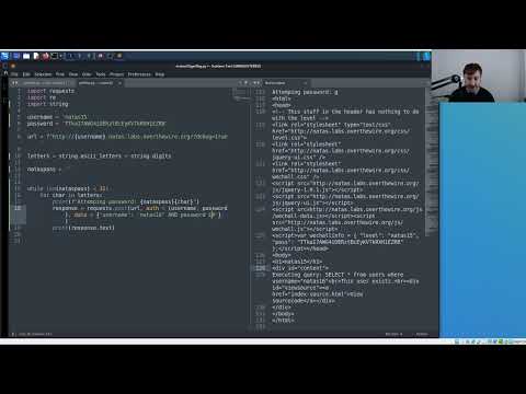 Blind SQL Brute Forcing | Natas: OverTheWire (Level 15) - YouTube