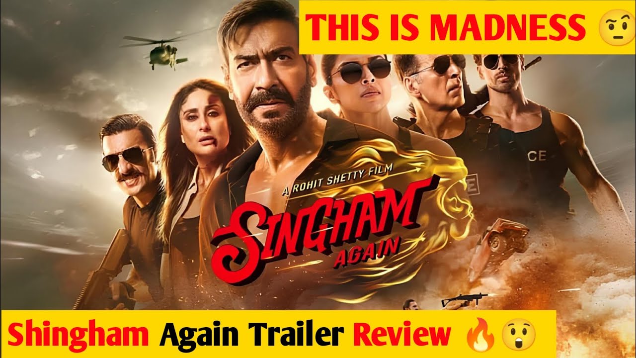 Shingham Again Trailer Review🔥😲 || Filmy Tap - YouTube