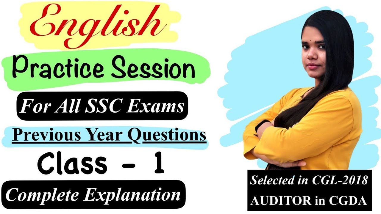 ENGLISH PREVIOUS YEARS QUESTIONS | CLASS 1 | WITH COMPLETE EXPLANATION ...