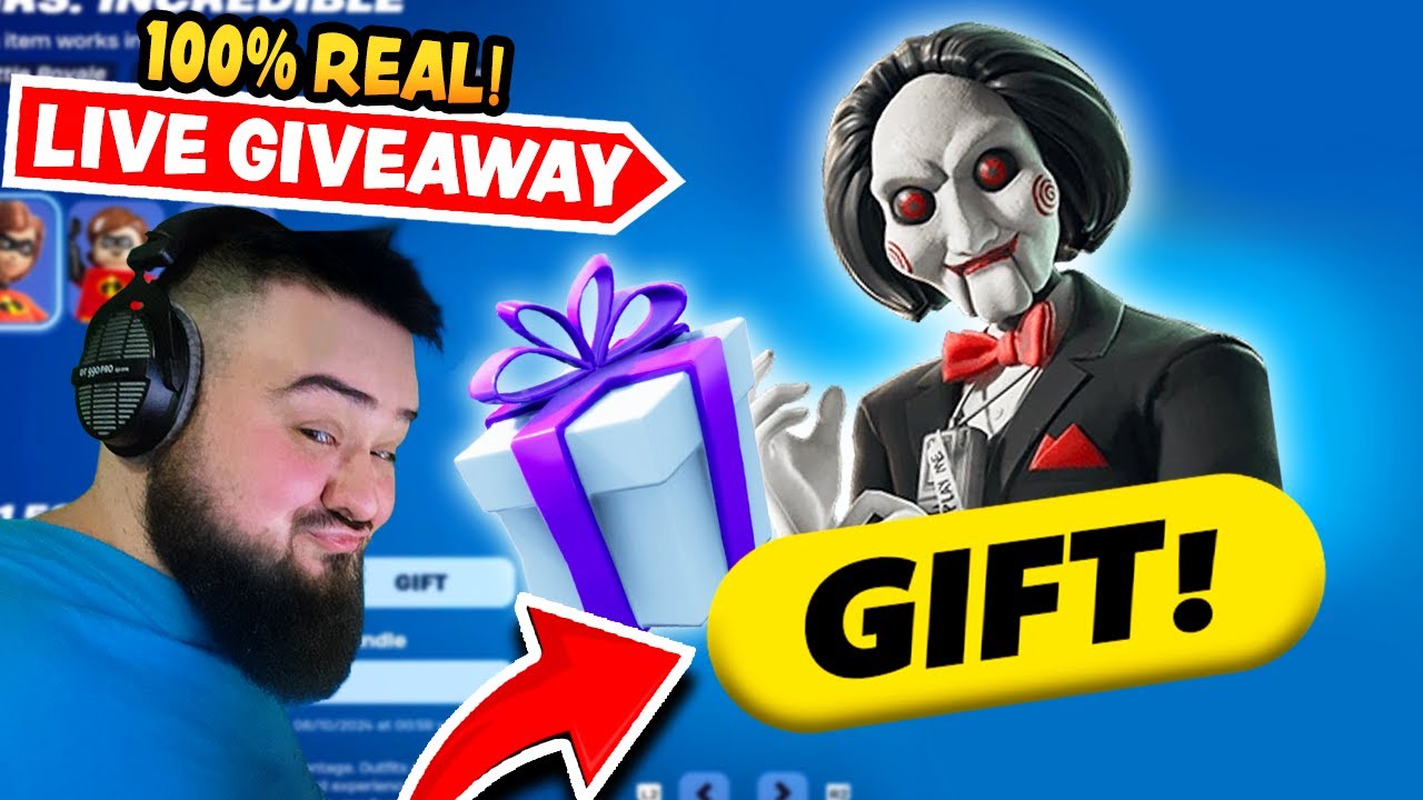 🔴GIFTING BILLY SKIN EVERYGAME! 1 win = 1500 VBUCKS! Fortnite Fashion ...