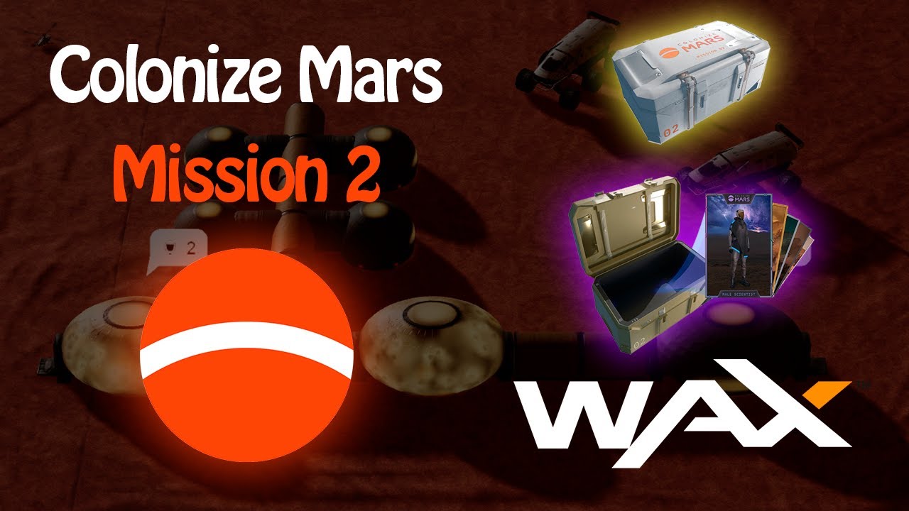 COLONIZE MARS MISSION 2 | ABRO CAJA| UNBOXING CRATES | NFT STICKERS ...