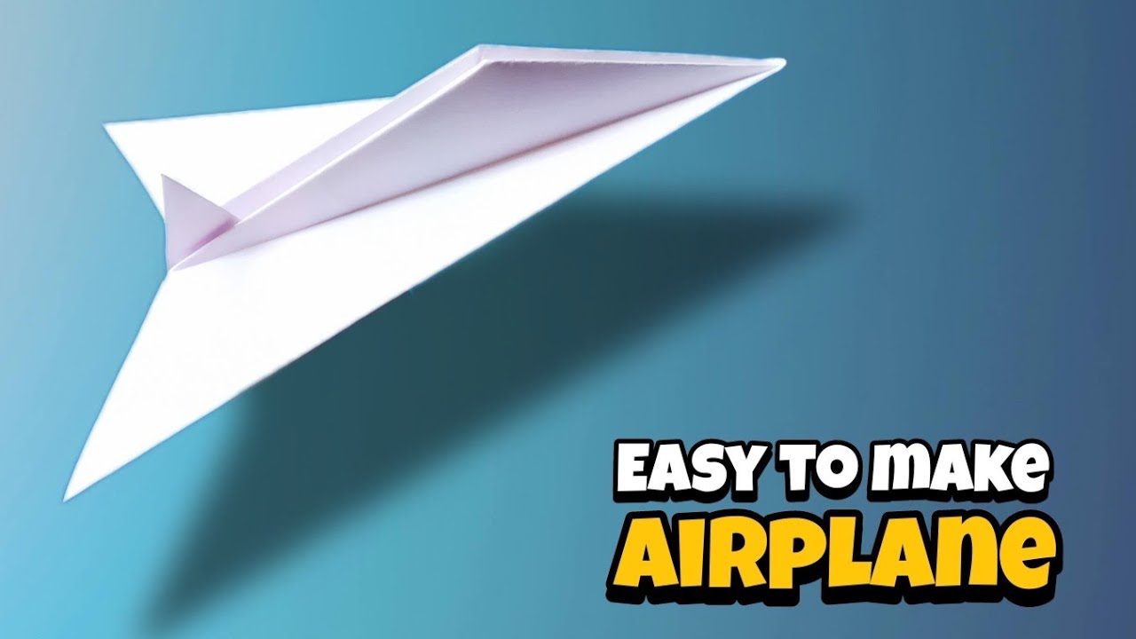 Best Paper Airplane for Kids! Easy & Fun to Make - YouTube