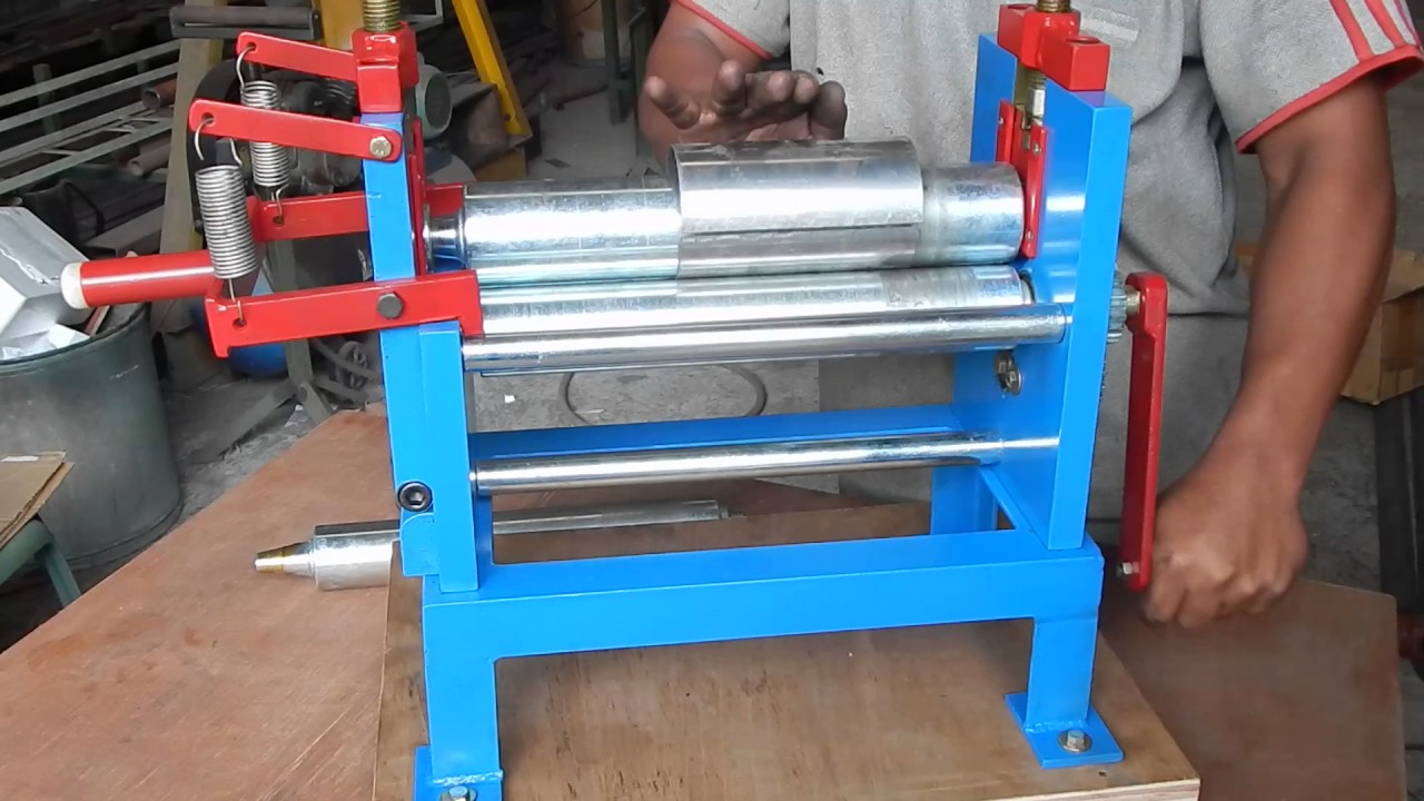 Rundbiegemaschine - Rundrollvorrichtung - YouTube