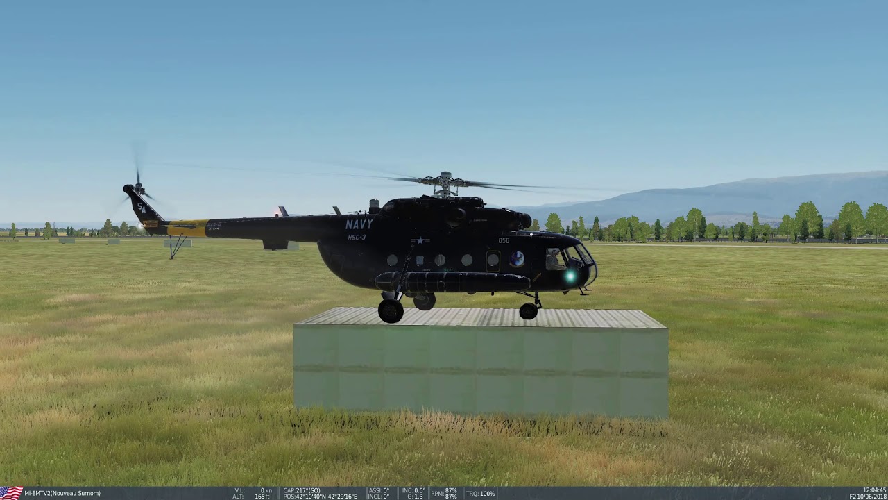 DCS MI-8 landing take off - YouTube