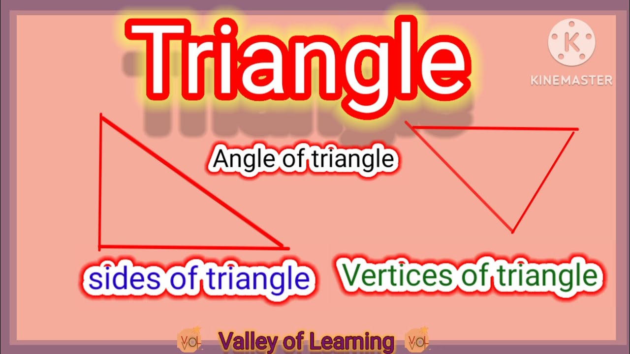 Triangle/vertix/sides of triangle/vertices - YouTube