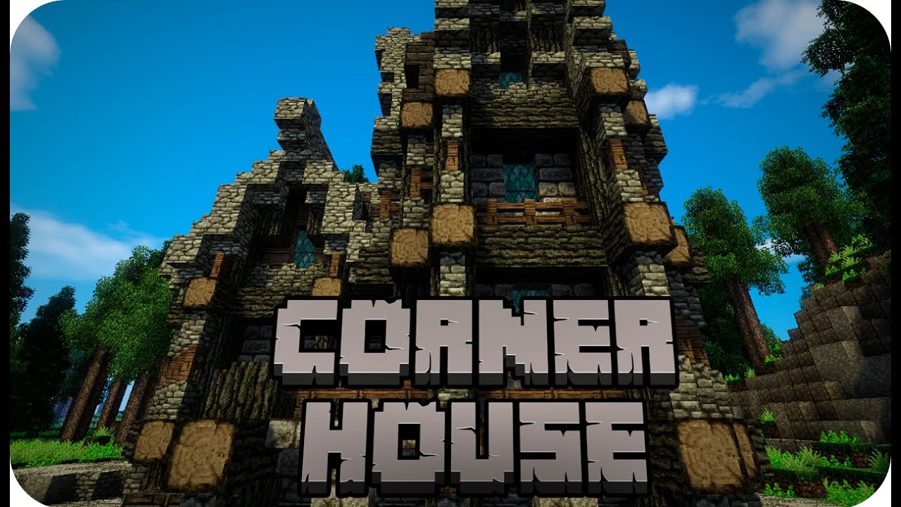 Minecraft Timelapse Tutorial - Medieval Corner House - YouTube