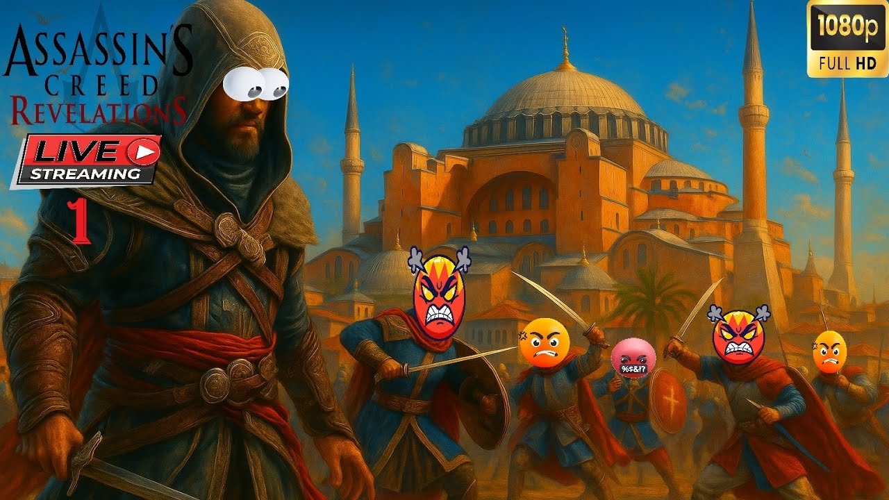 Assassin's Creed Revelations LIVE Marathon Ep1!💪Up to 100%💀🔥Ezio Badass ...