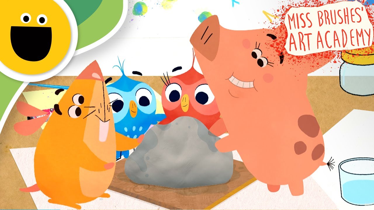 Clay Art Creations | Miss Brushes Art Academy (Sesame Studios) - YouTube