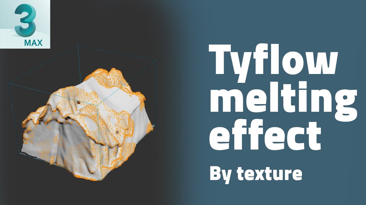 3ds Max Tyflow melting effect - YouTube