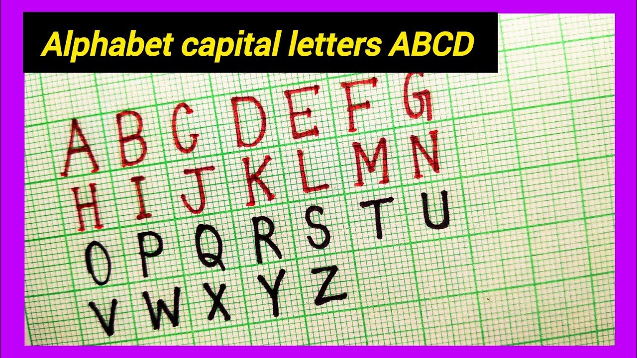 Alphabet A to Z | alphabet capital letters | ABCD | English alphabet ...