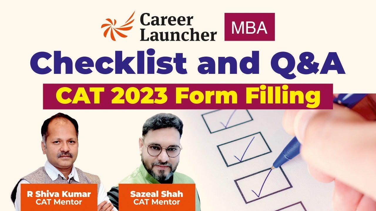 CAT 2023 Form Filling: Checklist + QnA - YouTube