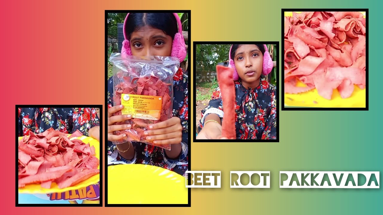 Beet root pakkavada 😋Red colour snack 🥰#viral #eating #food - YouTube